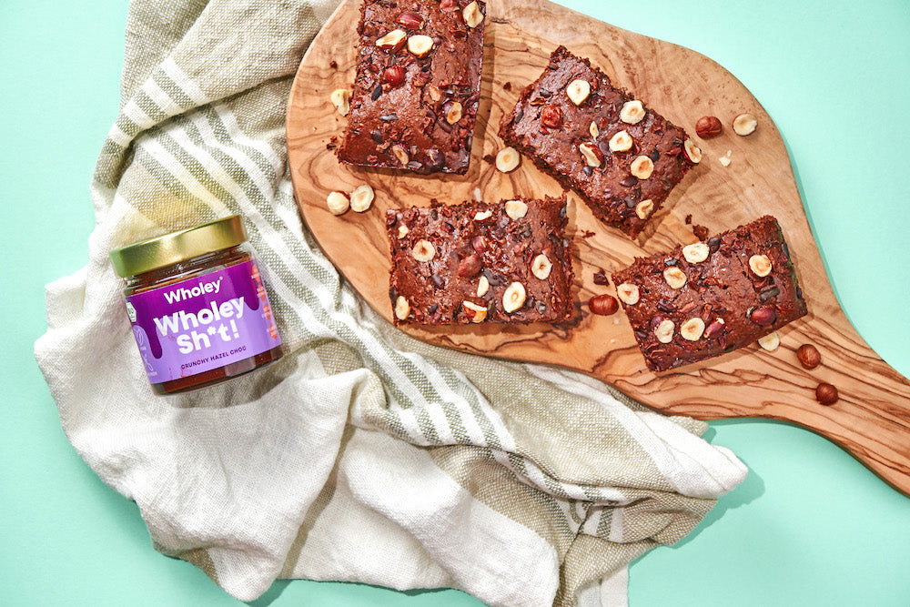 Fudgy Notella Brownies: Einfaches veganes Rezept – Wholey Organics